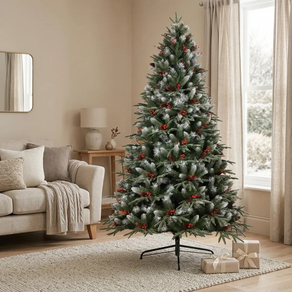 Smrk Zasněžený 260 LED 150 cm