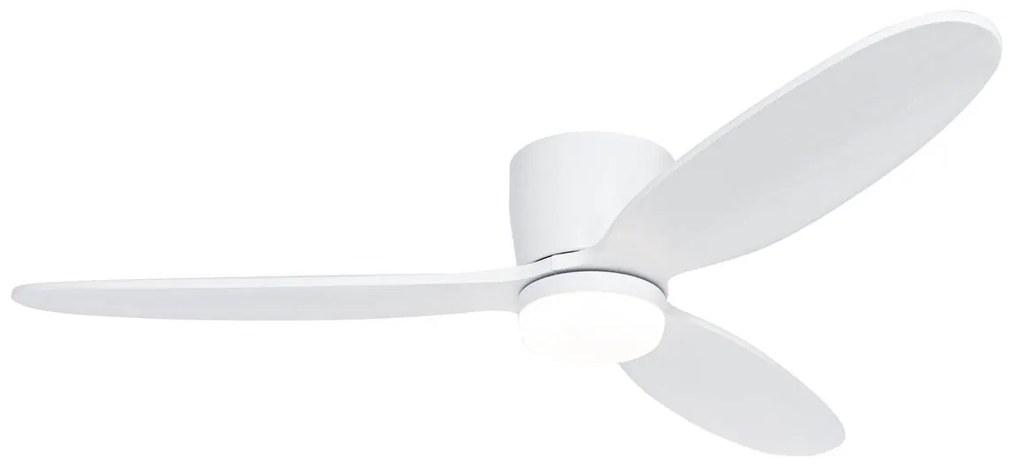 Stropní ventilátor bílý 132 cm vč. LED stmívatelný s dálkovým ovládáním - Sofio