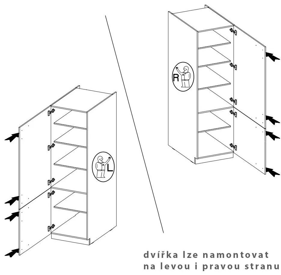 Kuchyňská linka EKO WHITE | ve tvaru L | 309x229 | bílá mat