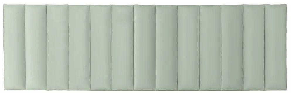 Čalouněný nástěnný panel FRAME KRONOS 15x60 cm Barva: Světle zelená