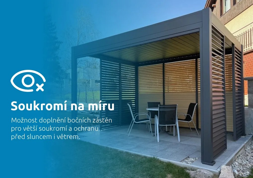 Bioklimatická pergola Marimex 3x4 m | 11640722