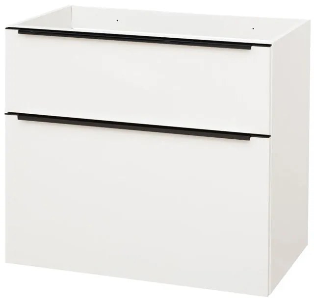 Mereo Mereo, Mailo, koupelnová skříňka 81 cm, bílá, dub, antracit, CN541SB