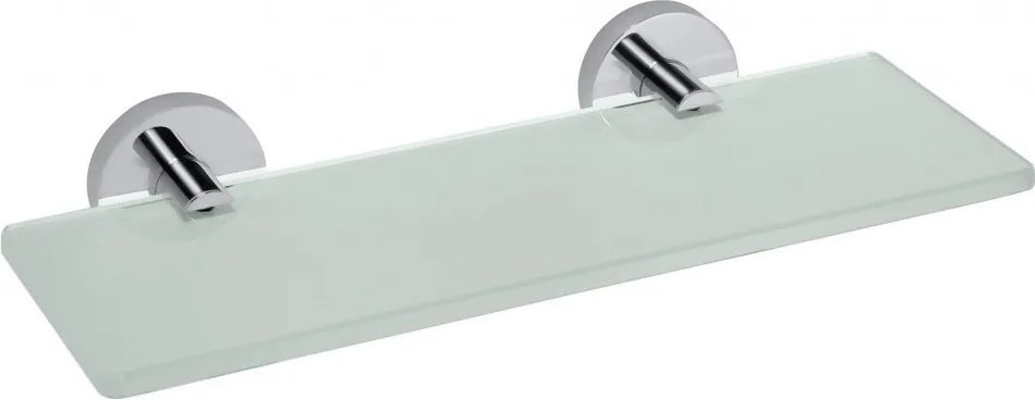 Sapho Sapho, X-ROUND E skleněná polička 300x130mm, chrom, XR601
