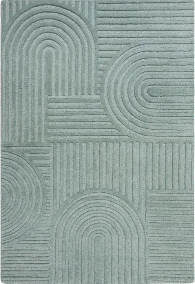 Kusový koberec Solace Zen Garden Duck Egg, 120x170, zelená, obývacia izba, Flair Rugs