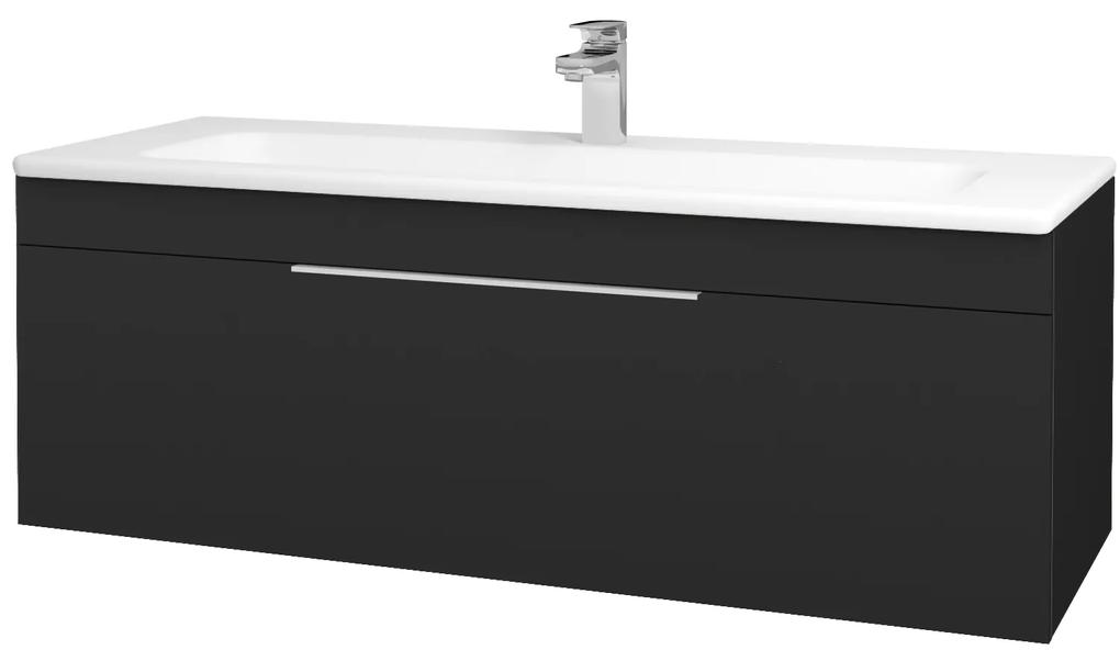 Dřevojas Koupelnová skříň ASTON SZZ 120 Varianta: N01 Bílá lesk / Úchytka T01 / D21 Tobacco