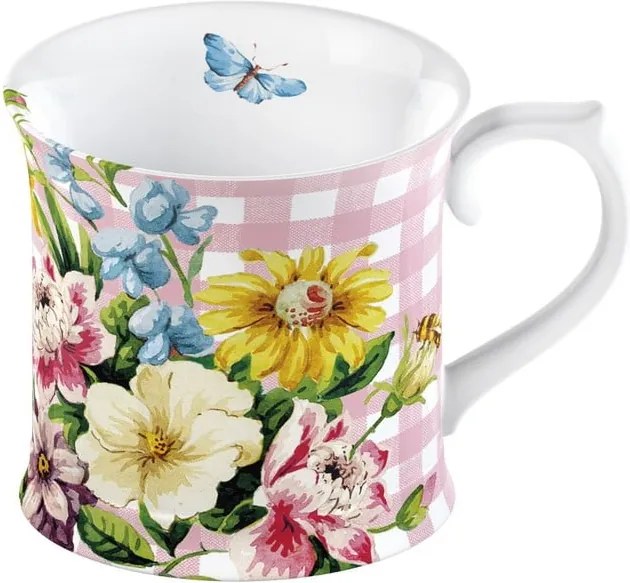 Květovaný porcelánový hrnek Creative Tops English Garden, 350 ml