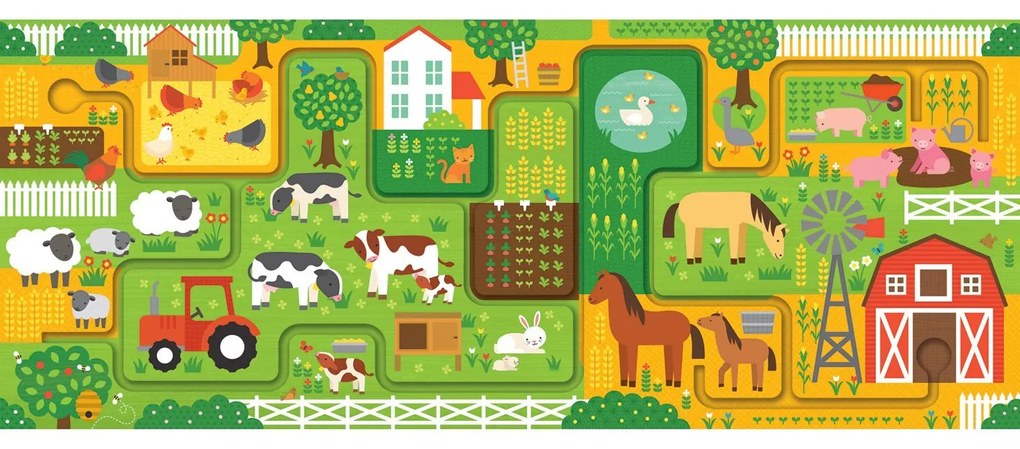 Petit Collage Bludiště a puzzle Farma