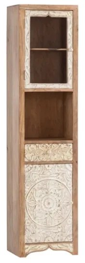 furniture-nabytek.cz - 5dílná koupelnová sada Delmar z masivního manga, lakovaná, hnědá