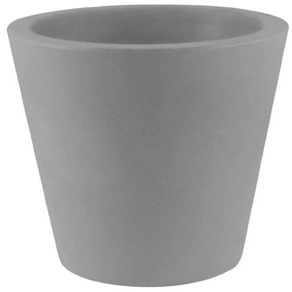 VONDOM - Květináč CONO Basic 60x60 - ocelově šedá