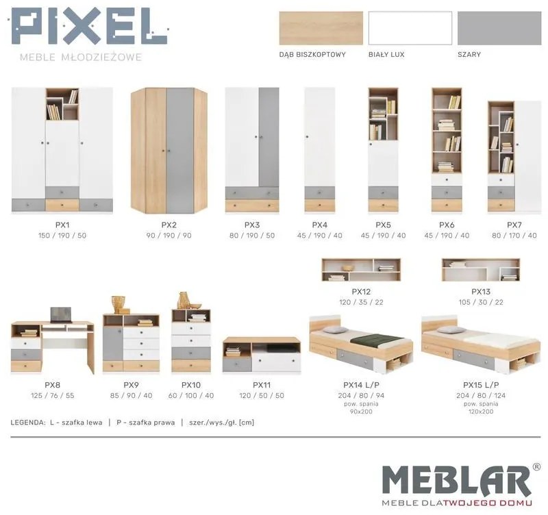 Meblar Postel Pixel PX15 120 L/P