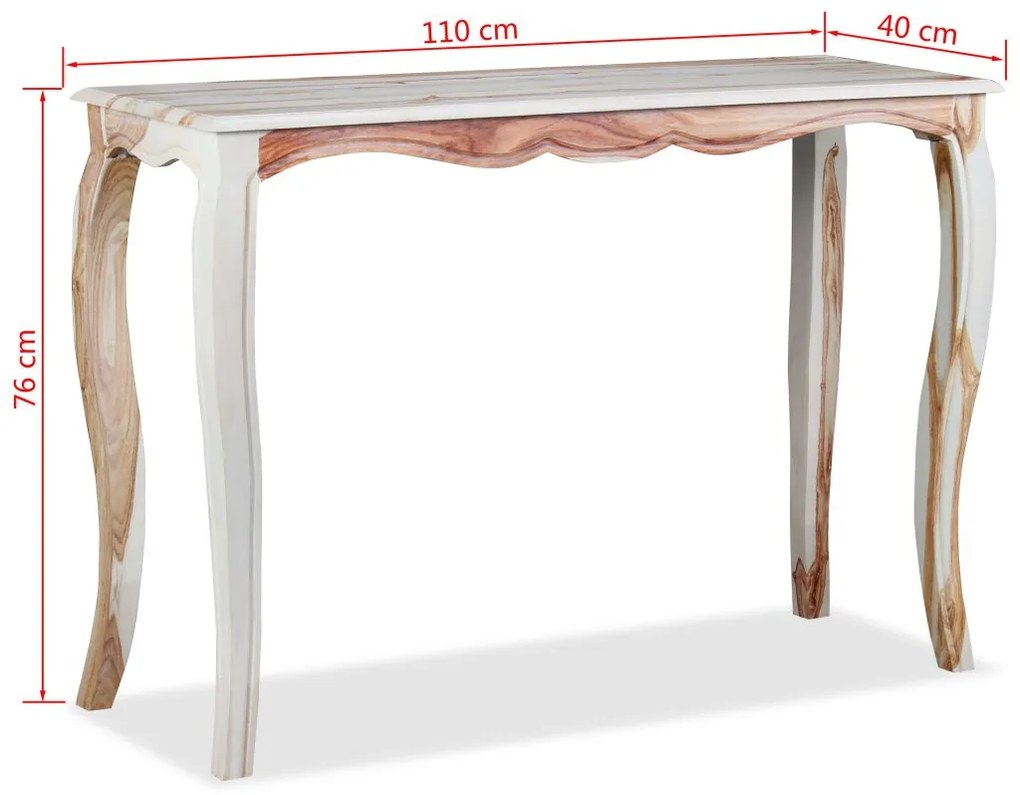 Odkládací stolek, masivní sheesham, 110x40x76 cm,  244348