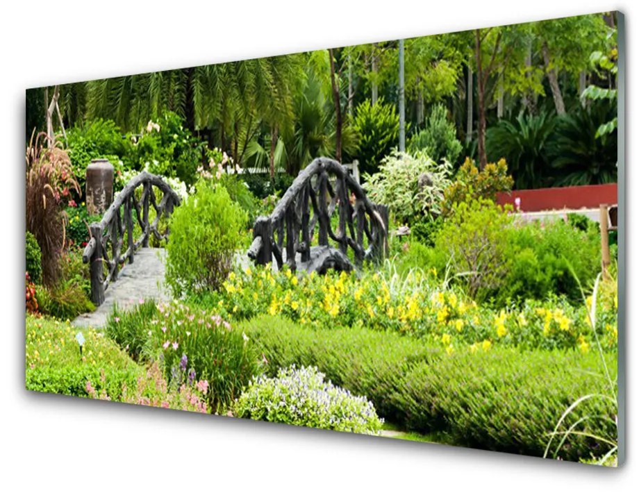 akrylový obraz Botanická Zahrada Most Umění 120x60 cm