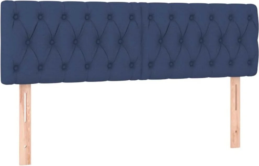 Box spring postel s matrací modrá 140x200 cm textil 3130519