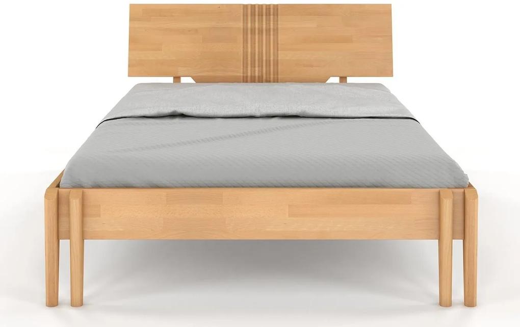 Buková postel Bari - zvýšená   , Buk přírodní, 160x200 cm