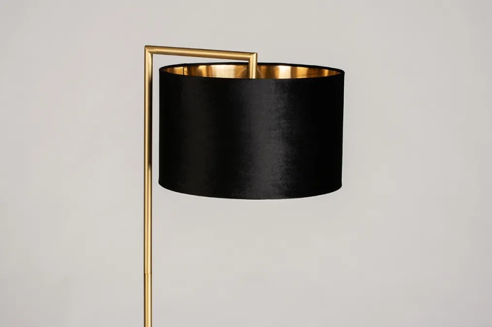 Stojací designová lampa Pallas Black and Gold Messe