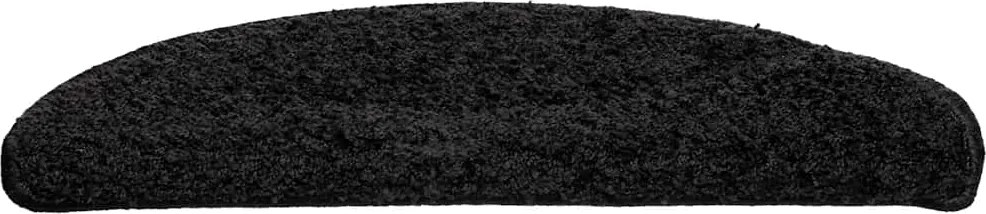 Schodové rohože 20 ks 56 x 17 x 3 cm černé, půlkulaté 3365838