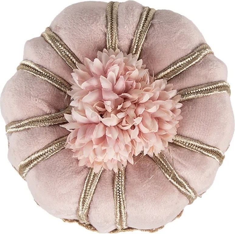 Dekorace růžový sametový dortík Cake pink Fancy - Ø 12*7 cm