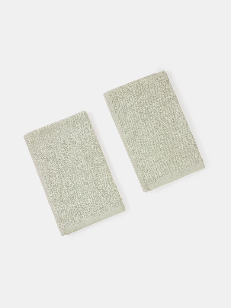 Sinsay - Jednobarevné bavlněné ručníky 2 pack - neonová