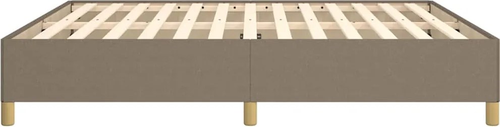 Rám postele s boxspringem taupe 160 x 200 cm textil 3120973
