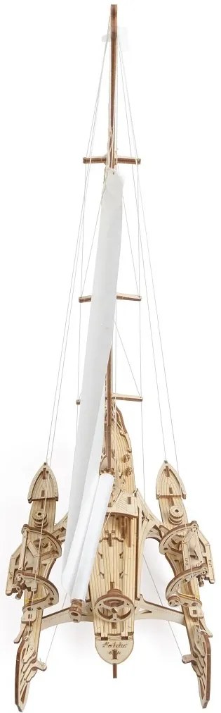 Ugears 3D dřevěné mechanické puzzle Plachetnice Merihobus (trimarán)