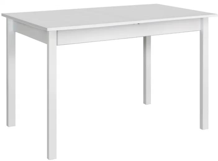 Jídelní stůl MAX 2 doprava zdarma deska stolu bílá, nohy stolu ořech