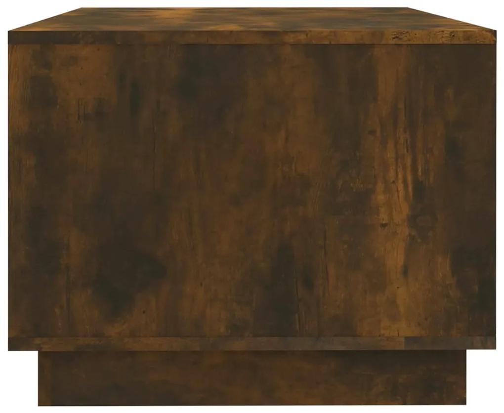 Konferenční stolek kouřový dub 102 x 55 x 43 cm dřevotříska - Default Title