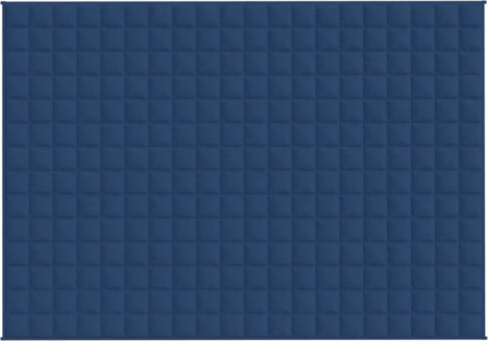 Zátěžová deka modrá 140 x 200 cm 10 kg textil 3154854