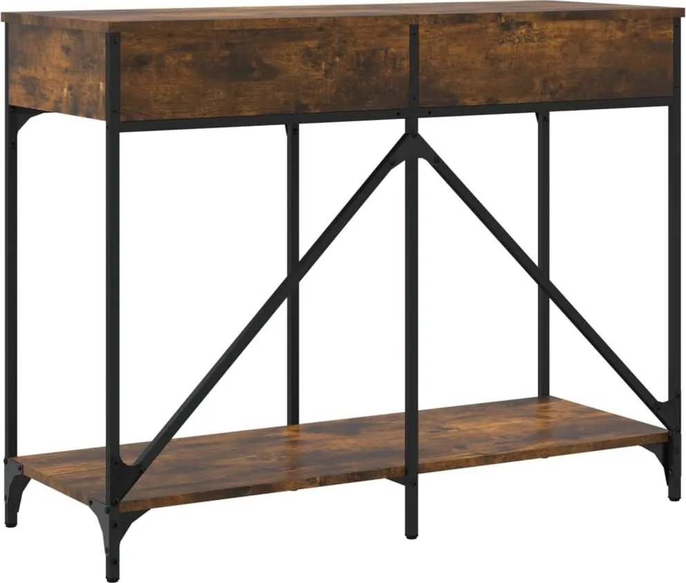 vidaXL Konzolový stolek 100 x 39 x 78,5 cm kompozitní dřevo [835486] Barva: Černá