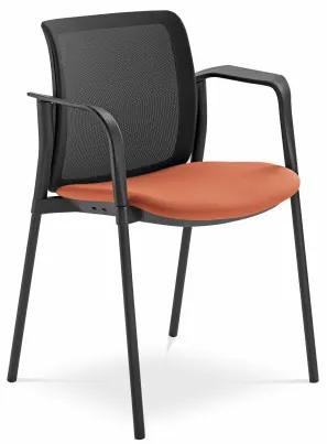 LD seating Konferenční židle DREAM+ 512BL,BR Barva kostry černá kostra GALERIE - Čalounění LD seating LÁTKY 1 / DINO, ERA, ONE 2021 Bez sklopného stolku SÍŤOVINY RHYTHM
