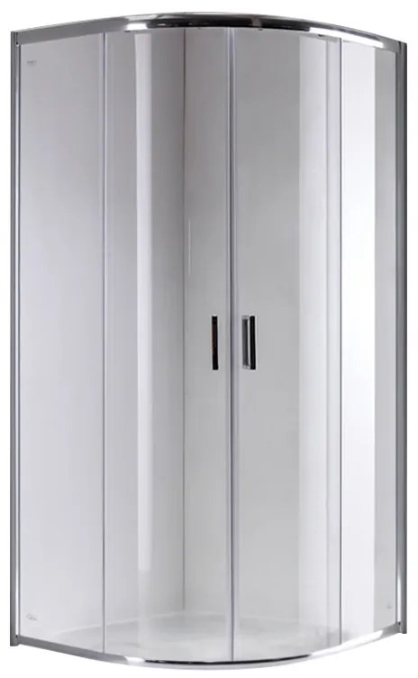 BPS-koupelny Čtvrtkruhový sprchový kout HYD-RK94A 80x80 chrom/transparent