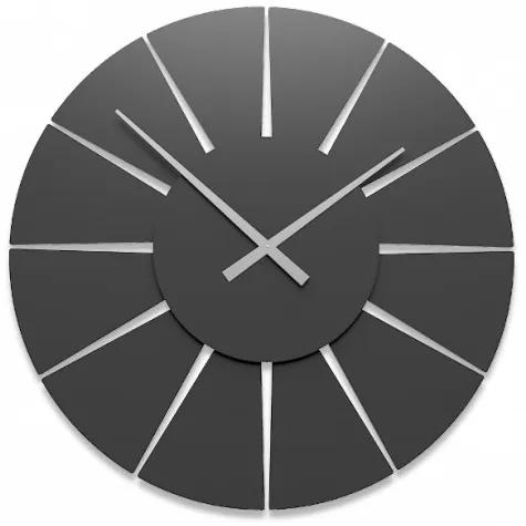 Designové hodiny 10-326 CalleaDesign Extreme L 100cm (více barevných variant) Barva antracitová černá-4 Dýha bělený dub - 81