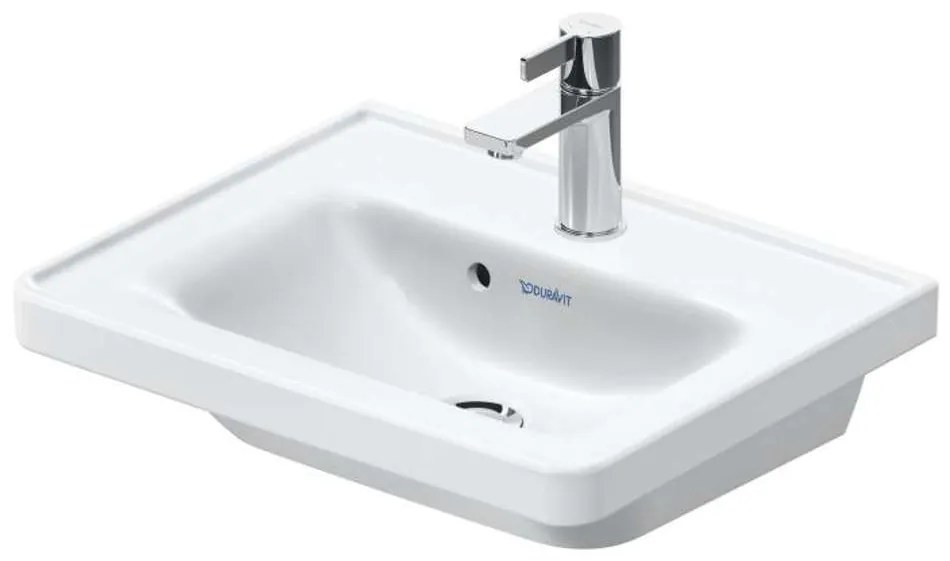 Duravit D-Neo - Umývátko 50x40 cm, s přepadem, otvor pro baterii, bílá 0742500000