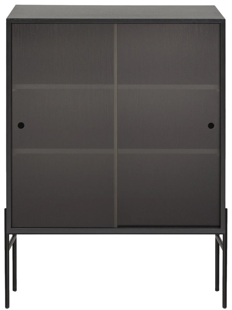 NORTHERN Skříňka Hifive Glass Cabinet, Black Oak, 100 cm / podstavec 15 cm