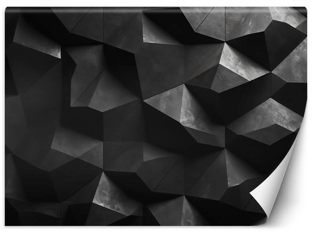 Gario Fototapeta Abstraktní tmavé betonové tvary Materiál: Vliesová, Rozměry: 200 x 140 cm