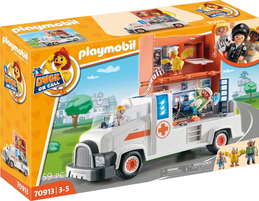 Playmobil duck on call 70913 záchranářský vůz