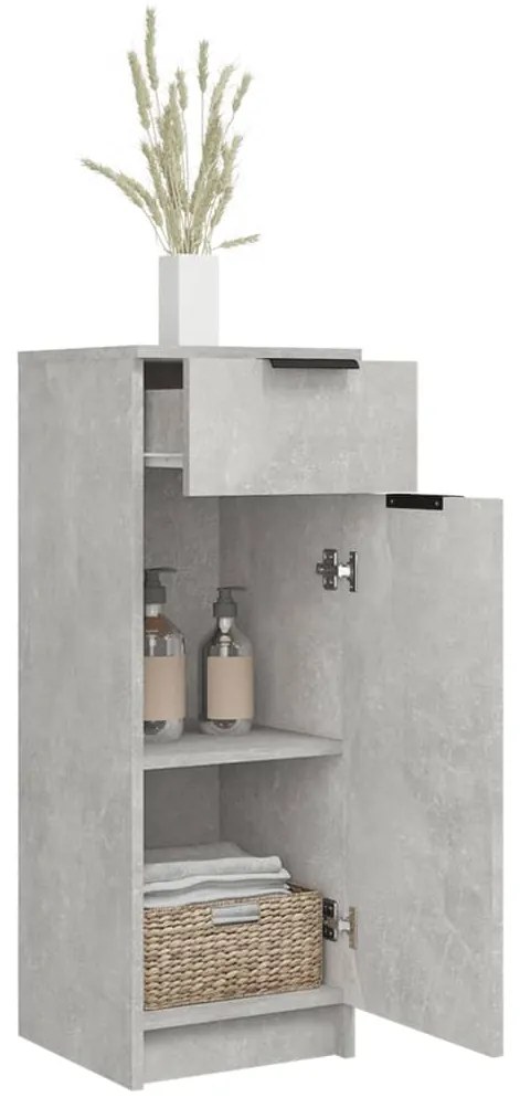 Koupelnová skříňka betonově šedá 32x34x90 cm kompozitní dřevo - Default Title