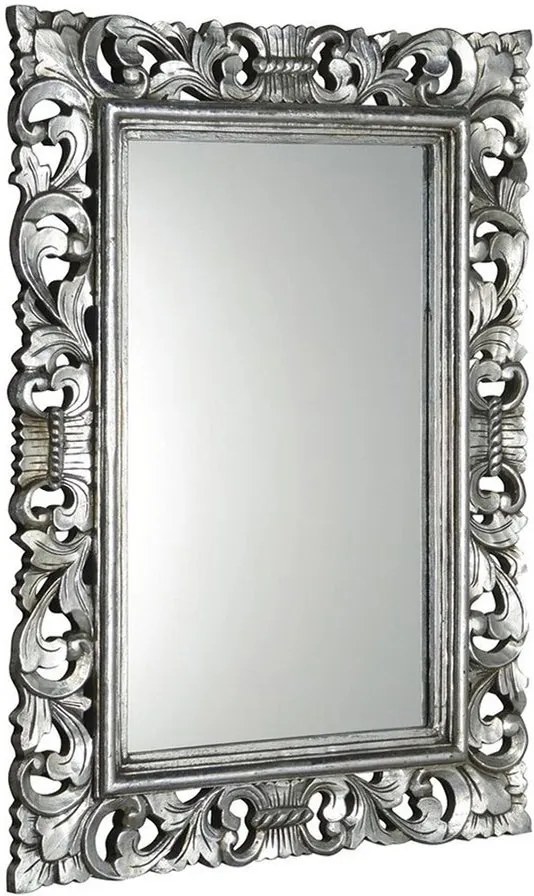 SAPHO - SCULE zrcadlo v rámu, 80x120cm, stříbrná IN308