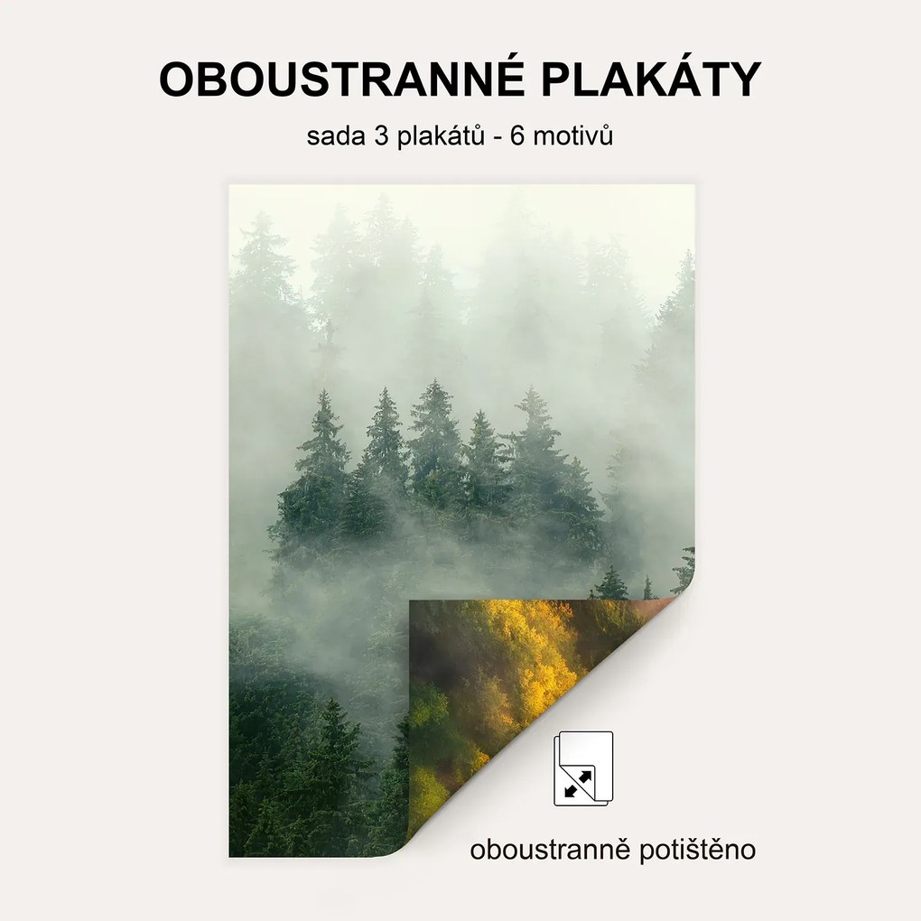 Sada oboustranných plakátů Příroda | 3 x A3 | DP3351459