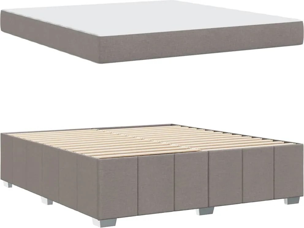 Rám postele Taupe 180 x 200 cm textil 3398304