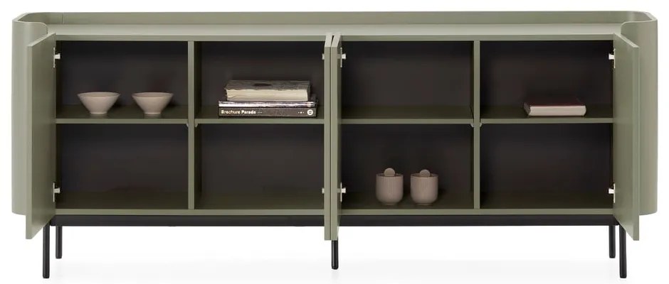 Zelená komoda 200x80x40 cm Willa – MOME