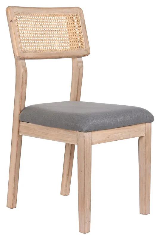 DKD Home Decor Tmavě šedá jídelní židle s polyesterovým potahem (46 x 53 x 90 cm)