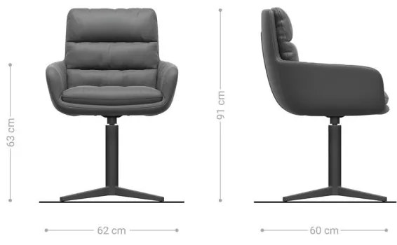 Jídelní židle Abelia-Flex s područkami mix materiálů béžová podnož