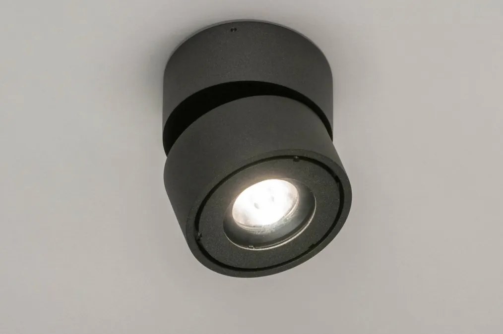 Stropní LED svítidlo do koupelny Paul Flex Antracite X