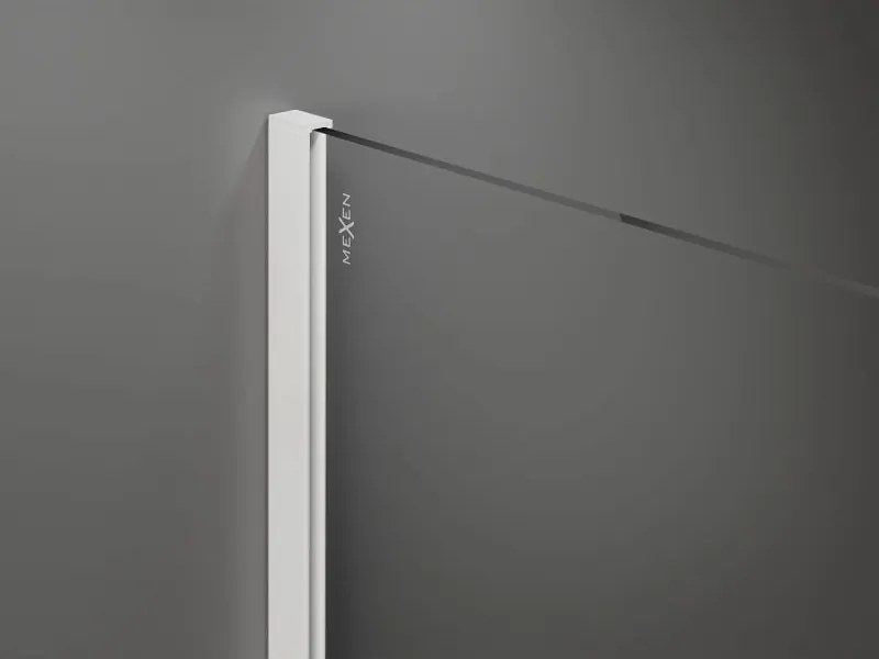 Mexen Kioto sprchová stěna Walk-in 100 x 200 cm, zrcadlo 8 mm, bílá - 800-10-101-20-50