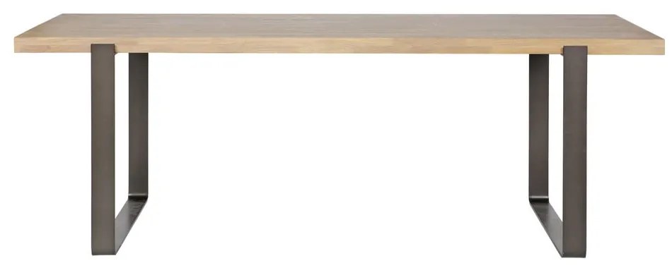 Jídelní stůl s přírodní deskou z dubového dřeva WOOOD Jamie, 90 x 180 cm