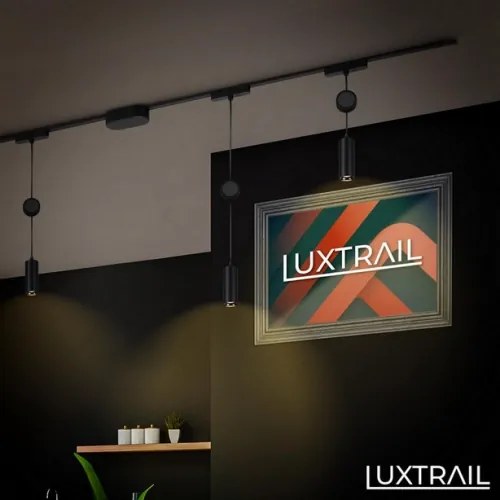 Lištové LED svítidlo BRILONER Luxtrail 48V závěsné svítidlo nastavitelná výška černá 8032015