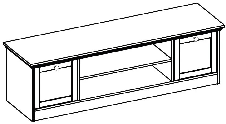 TV skříňka Landwood, bílá