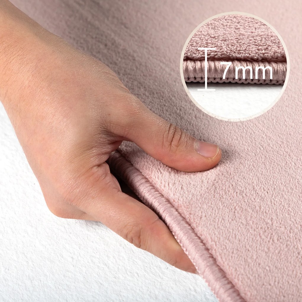 Ayyildiz, Kusový koberec Sky 5400 Rose, 60x110, růžová, obývací pokoj