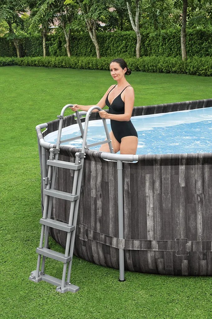 BESTWAY Power Steel Bazénový set 732 x 366 x 122 cm, kartušová filtrace 5611T
