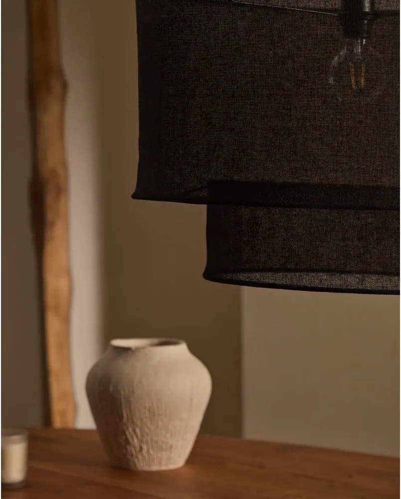 Černé stínidlo ø 60 cm Mariela – Kave Home
